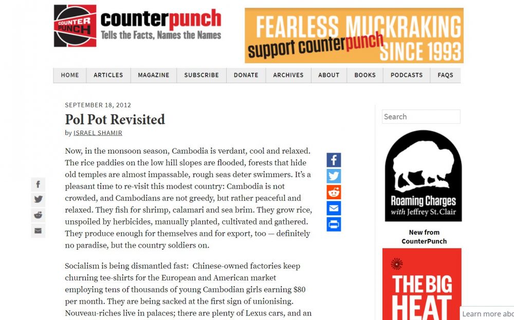 CounterPunch - Conspiracy Watch | L'Observatoire du conspirationnisme